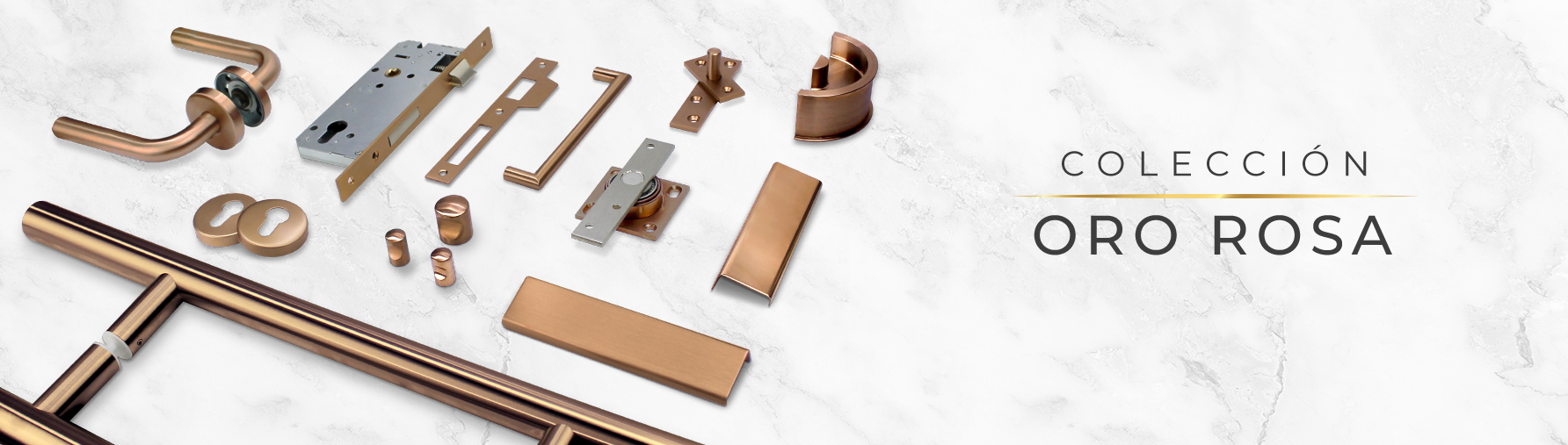 Colección acabado Oro Rosa | Jako Herrajes